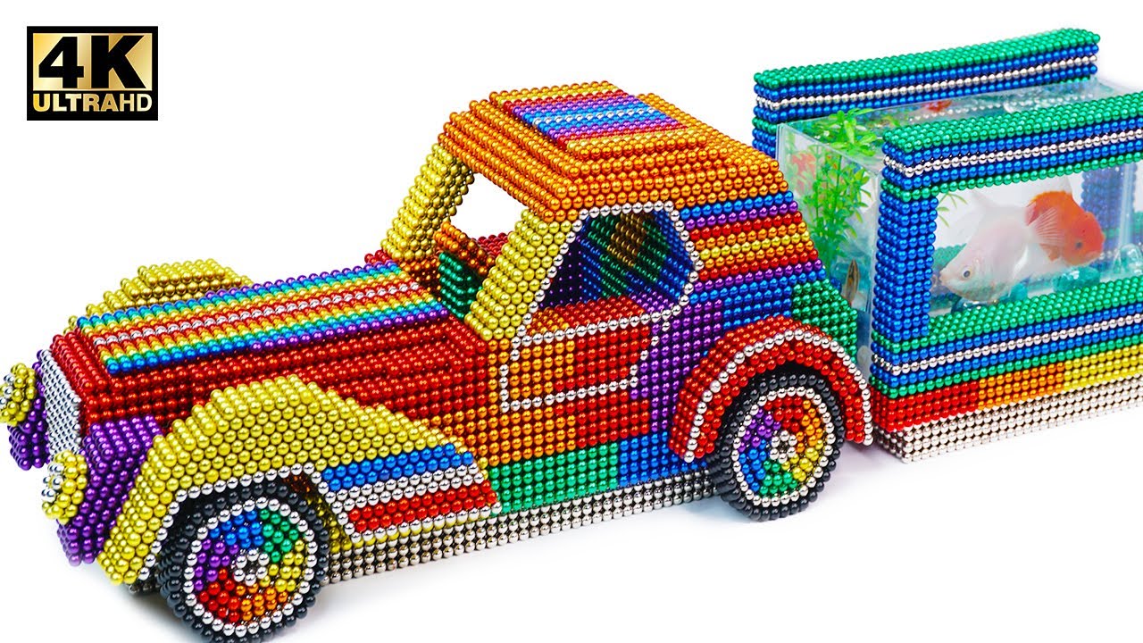 DIY - How To Make Bugatti Fish Aquarium From Magnetic Balls (Satisfying ...