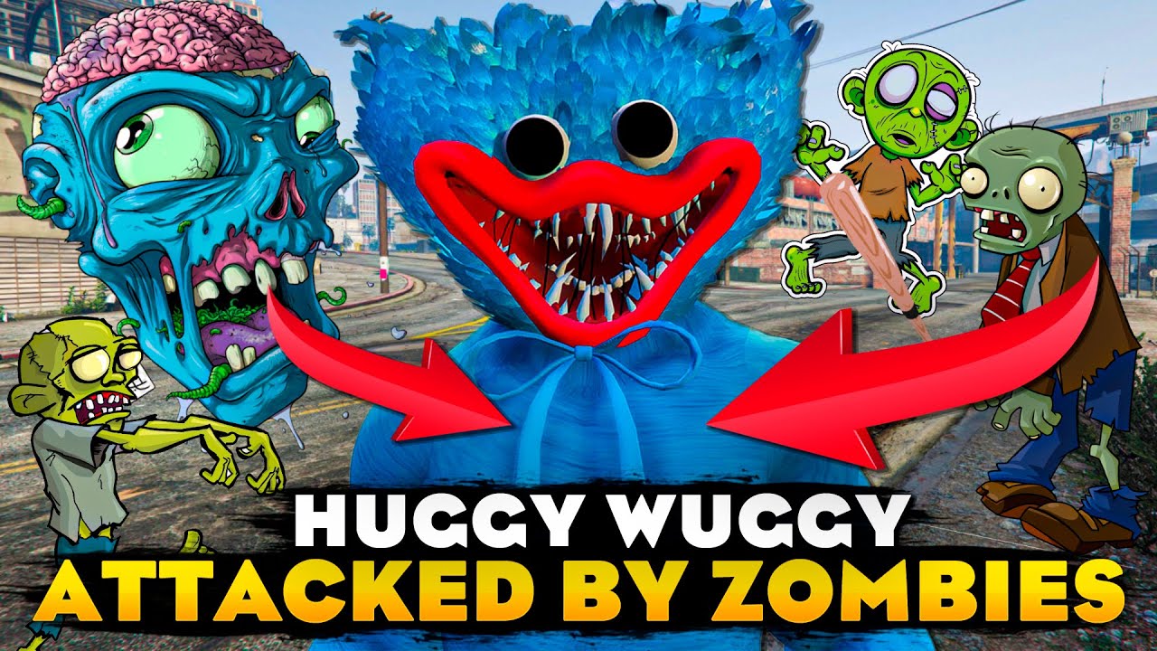 Huggy Wuggy attacked by zombies / Huggy Wuggy from Poppy Playtime ...