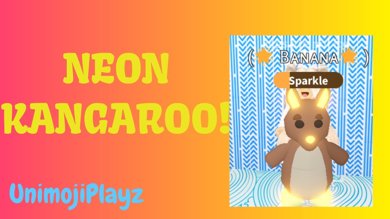 Making A Neon Kangaroo! *ROBLOX ADOPT ME!* - YouTube