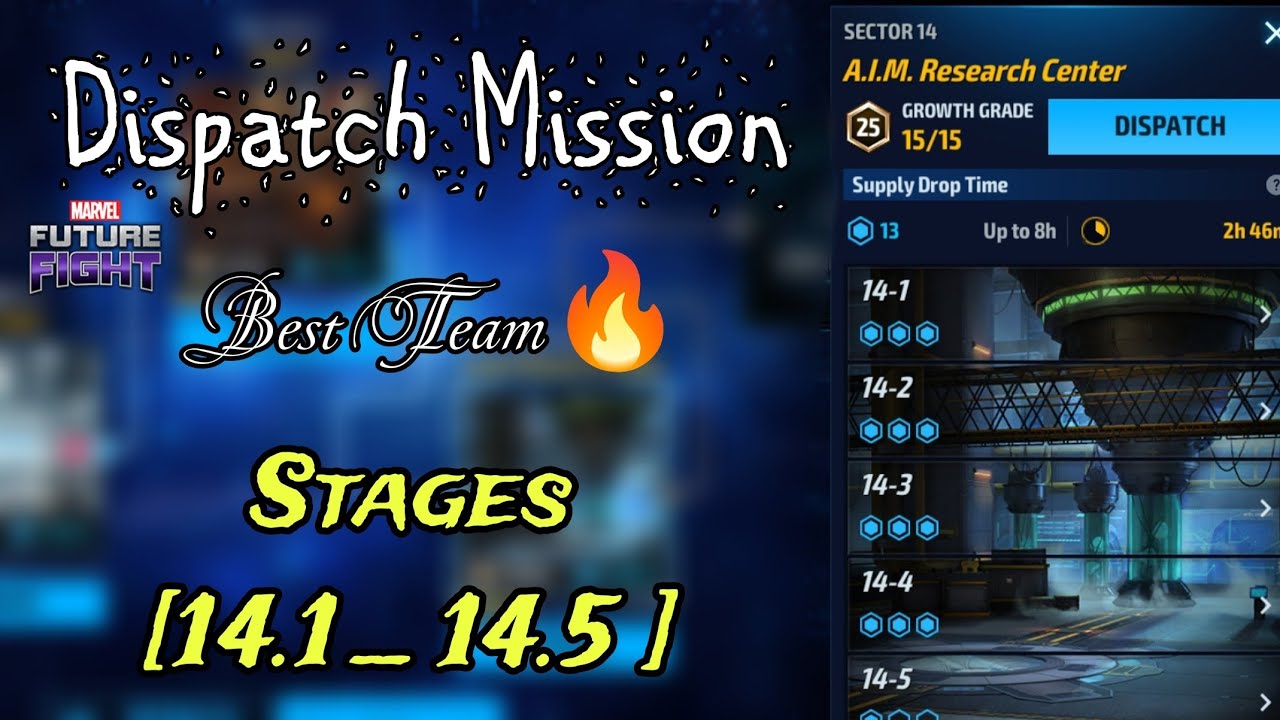 DISPATCH MISSION NEW STAGE [ 14.1 _ 14.5 ] BEST TEAM // VERY EASY 🔥#mff ...