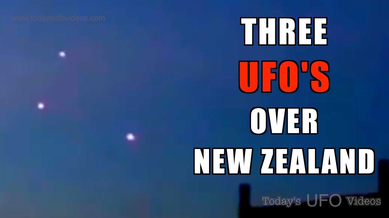 Three UFO's Captured Over New Zealand - YouTube