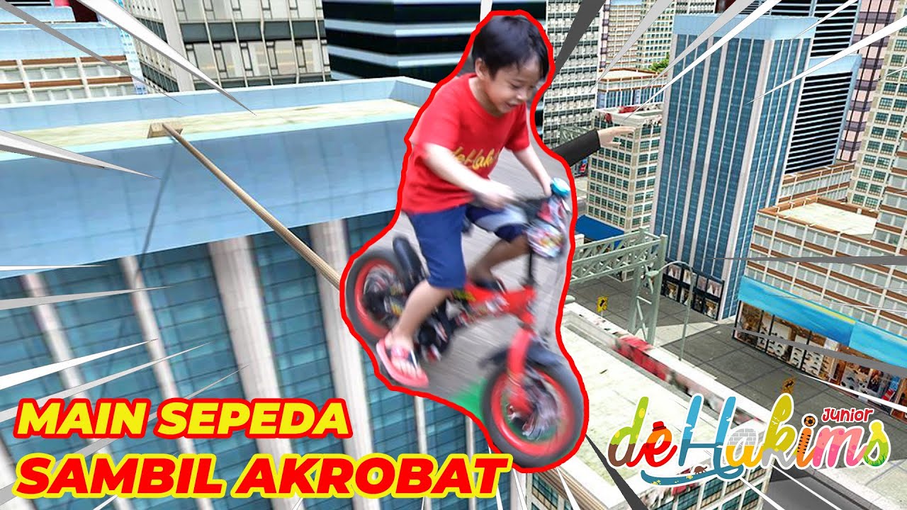 MAIN SEPEDA SAMBIL AKROBAT - YouTube