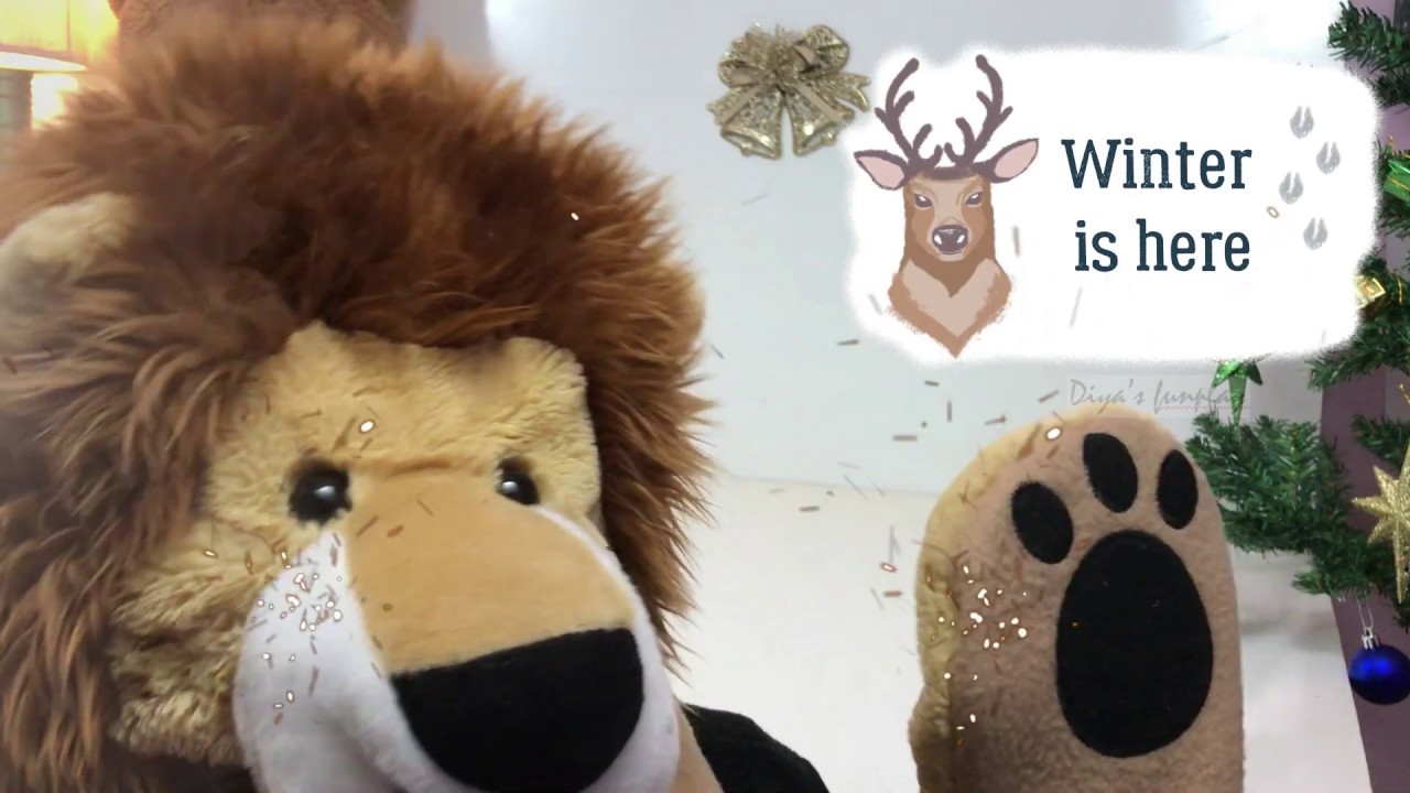 CHRISTMAS FUN PLAY WITH SOFT TOYS | CHRISTMAS WITH BROWN BEAR| Diya fun ...