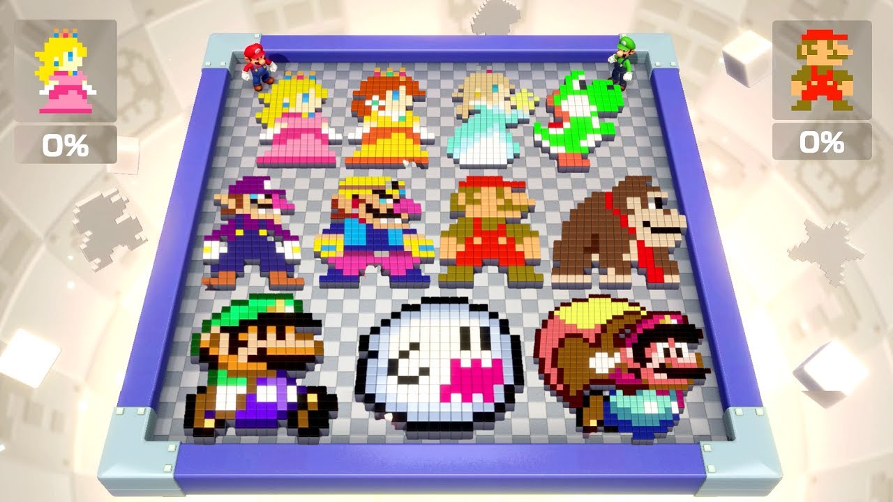 Super Mario Party - All Minigame Puzzles (2-Player) - YouTube