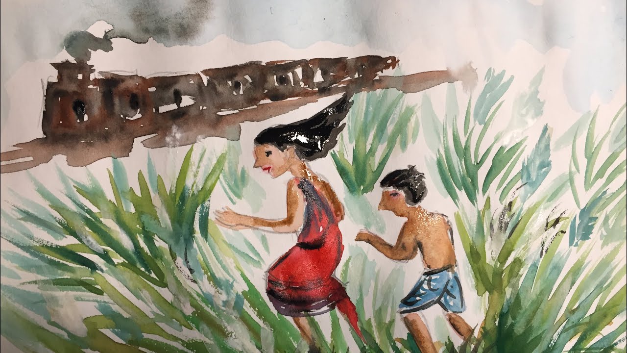 Apu durga train scenery from panther panchali # ...