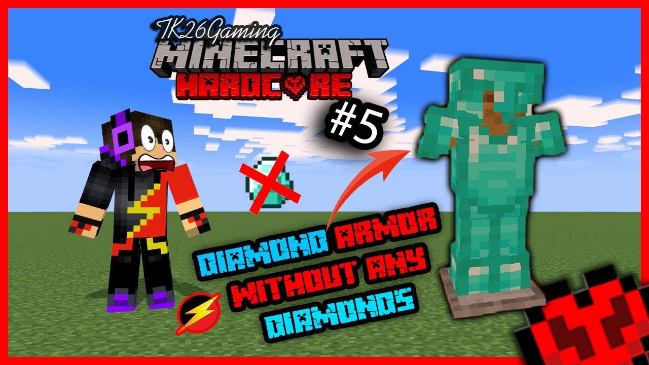 Crafting DIAMOND ARMOR without Mining a Single DIAMOND in MINECRAFT ...