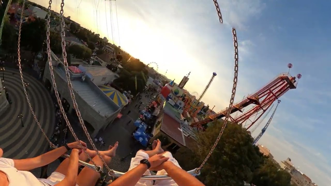 Prater Wien Prater Turm Sunset ride - YouTube