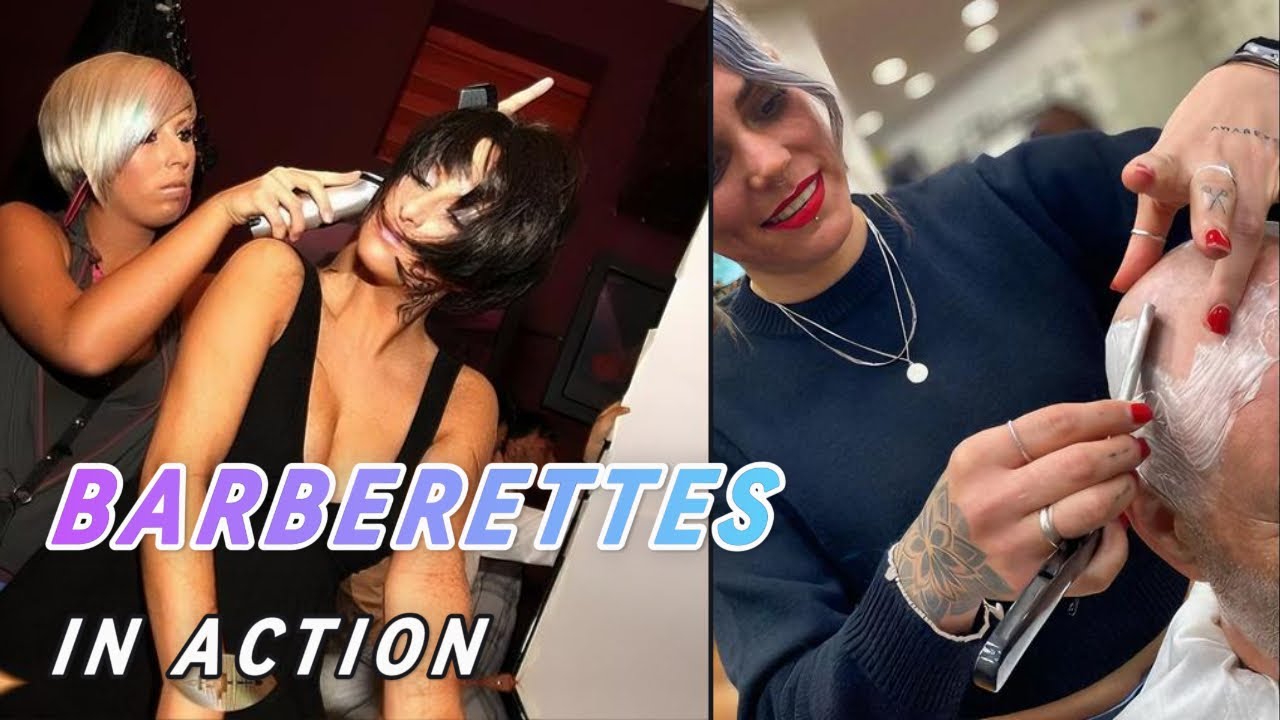 BARBERETTES IN ACTION 🔥 The fastest Barberettes in the service - YouTube