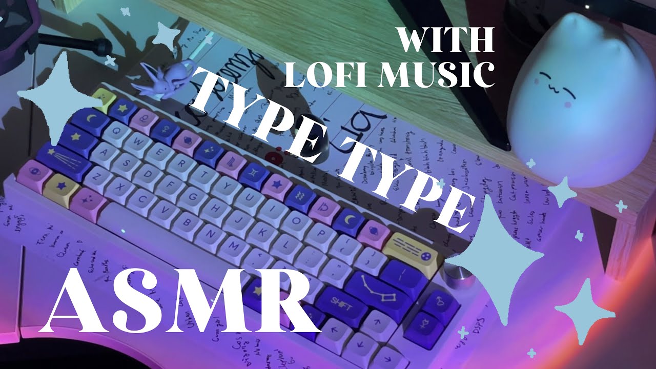 cozy typing asmr ft. lofi music | lychee g66 pro, boba u4t tactiles ღ'ᴗ ...