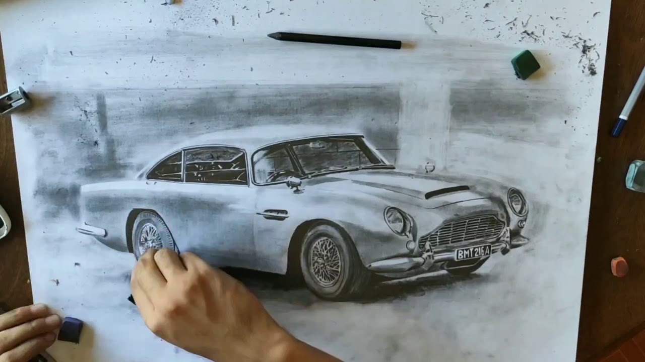 Aston Martin db5 1963 James Bond (dibujo) - YouTube