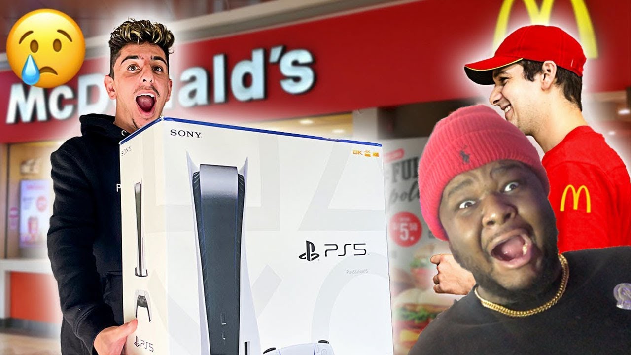 FAZE RUG Surprising Fast Food Workers with NEW PS5's!! (EMOTIONAL ...