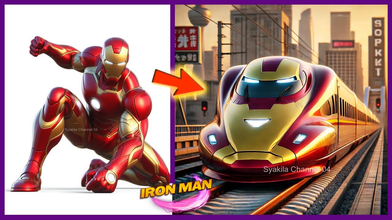 AVENGERS But BULLET TRAIN VENGERS⚡💥 All Characters marvel & DC 2025💥 ...