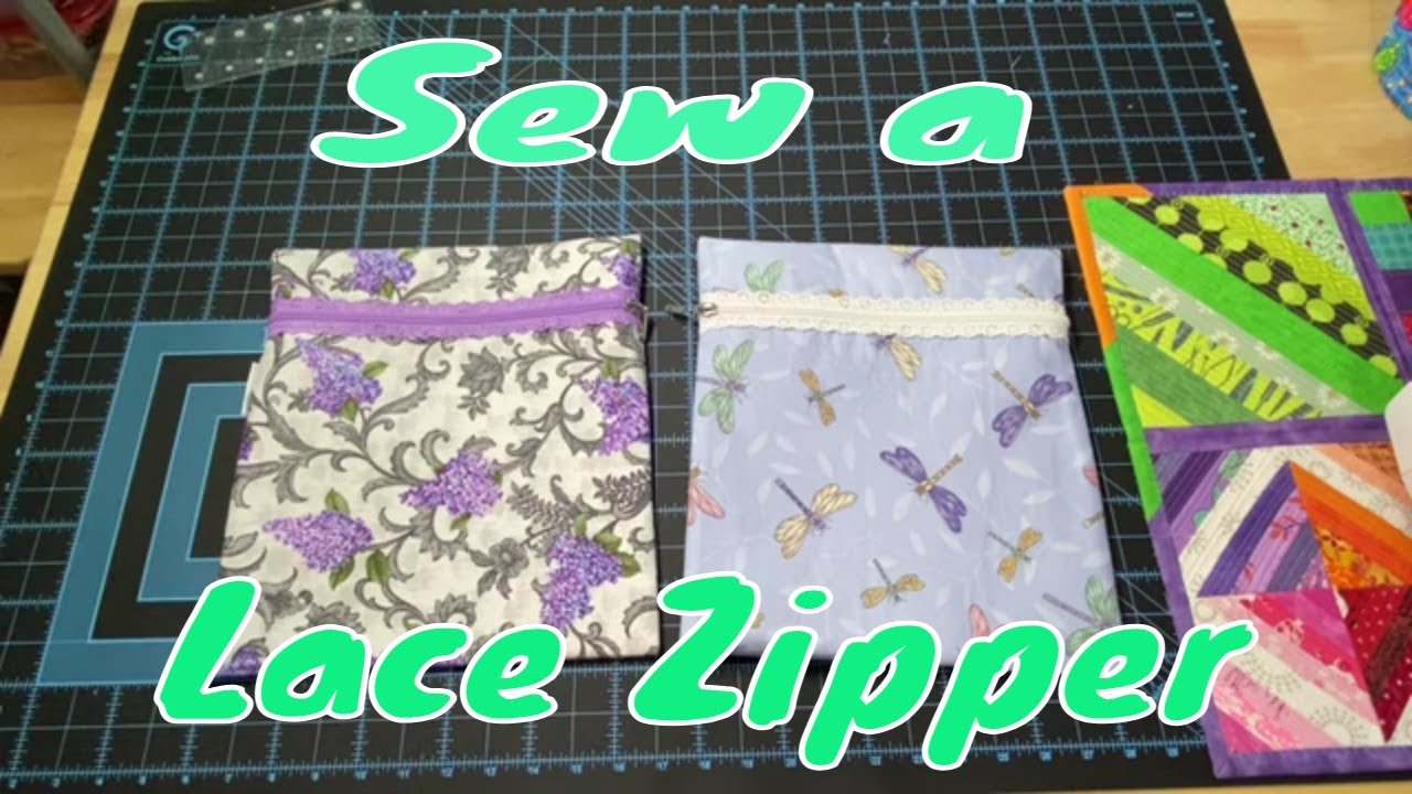 How to Sew a Lace Zipper - YouTube
