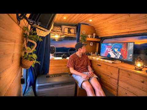 SOLO Van Camping | Cozy Anime & Chill in a summer breeze ASMR
