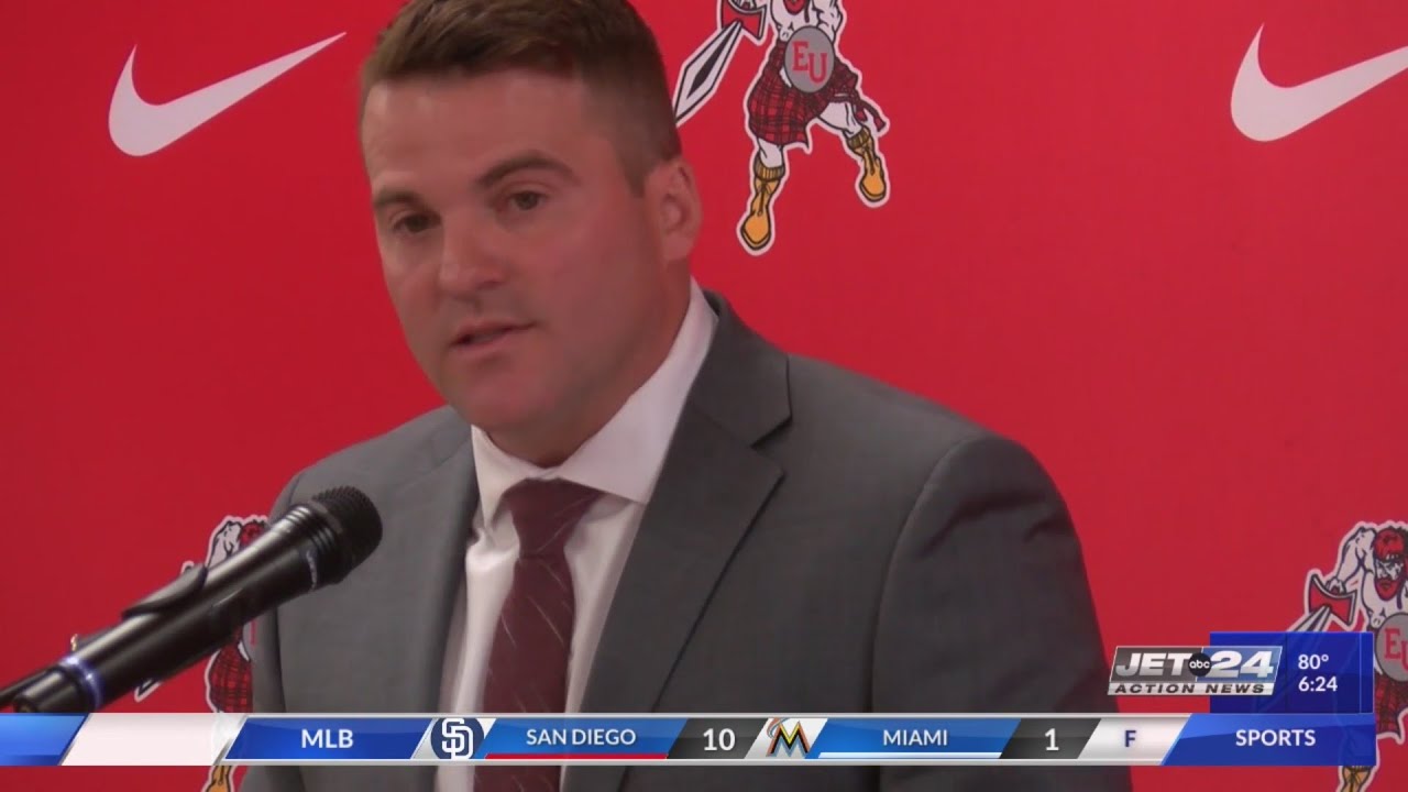 Edinboro introduces Justin Jennings as next men's basketball coach ...
