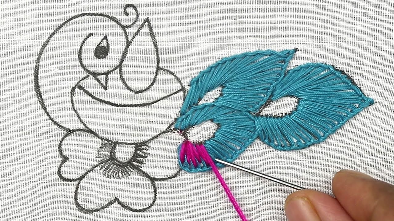 very easy and creative hand embroidery designs, Lovely Flower ...