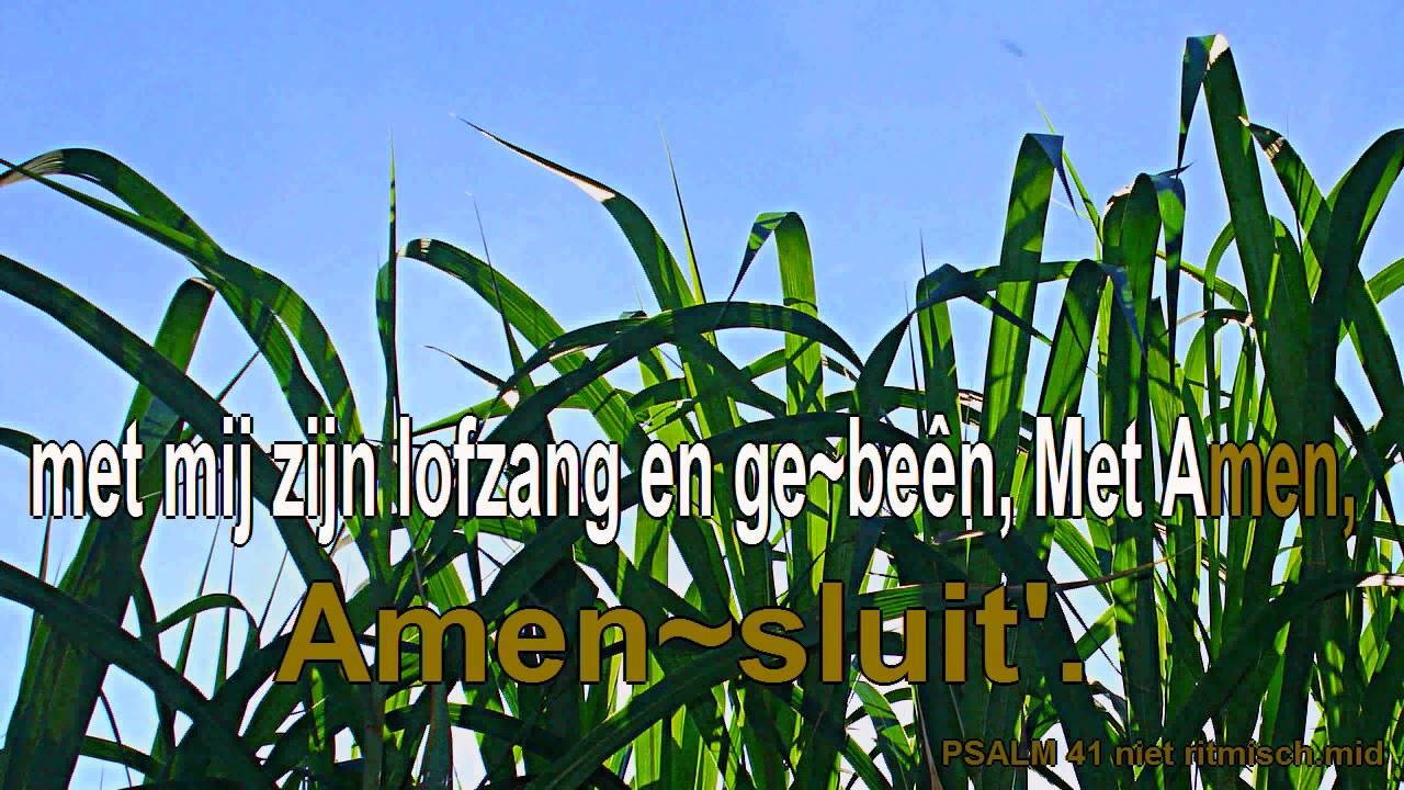 Psalm 41 niet ritmisch - Karaoke - Miditzer 216 - YouTube