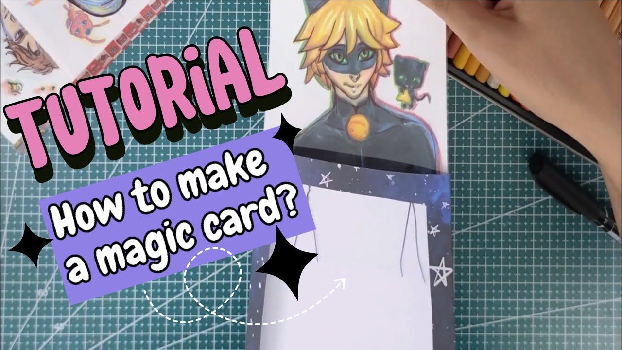 Tutorial - How to make a Magic Drawing Card - YouTube