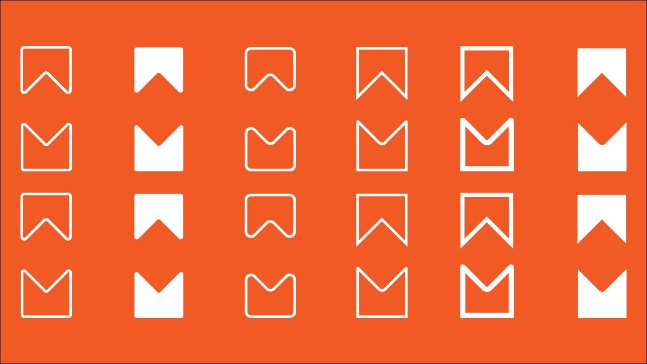 how to create bookmark icon in illustrator | About Design - YouTube