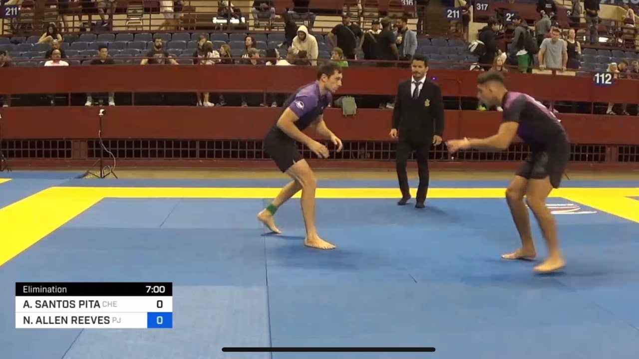 Nicholas Reeves 2023 IBJJF No-Gi Pans (purple belt) - YouTube