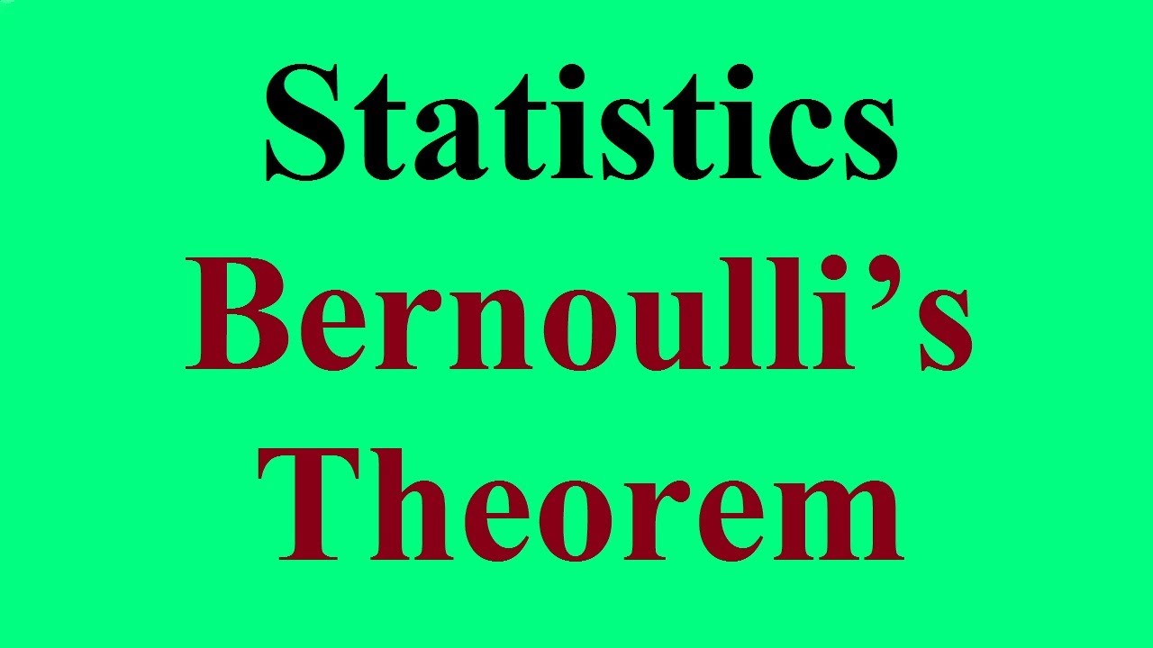 Bernoulli’s Probability Theorem| Permutation Combination Probability| Random Variable Expected ...