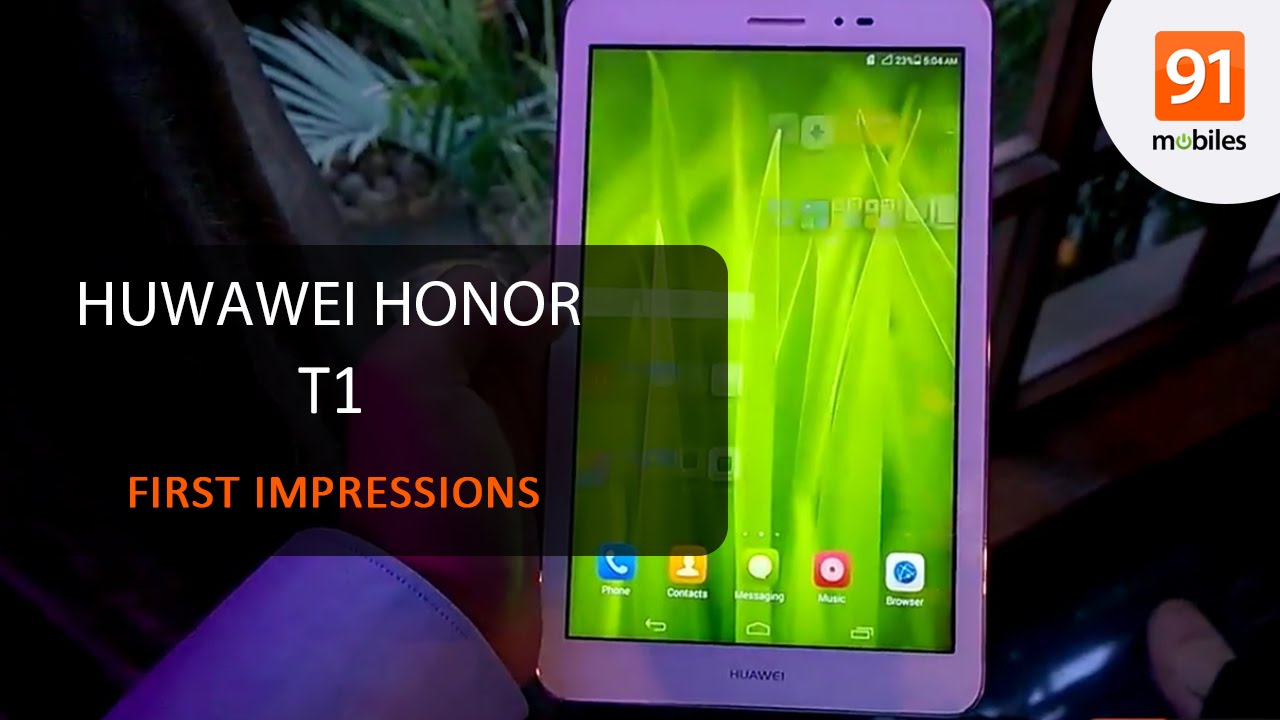 Huawei Honor T1: First Look | Hands on | Price - YouTube