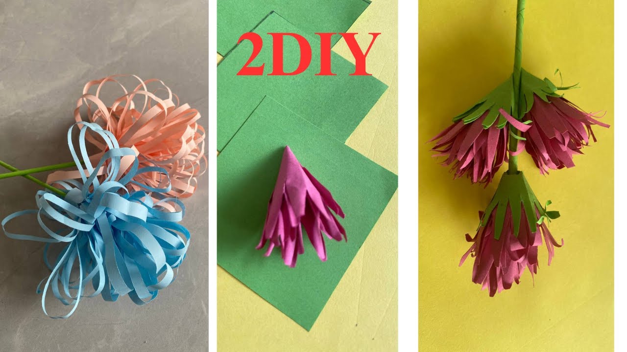 Giant Fluffy Paper Flowers Pretty flower Ideas Paper Craft Flowers # ...