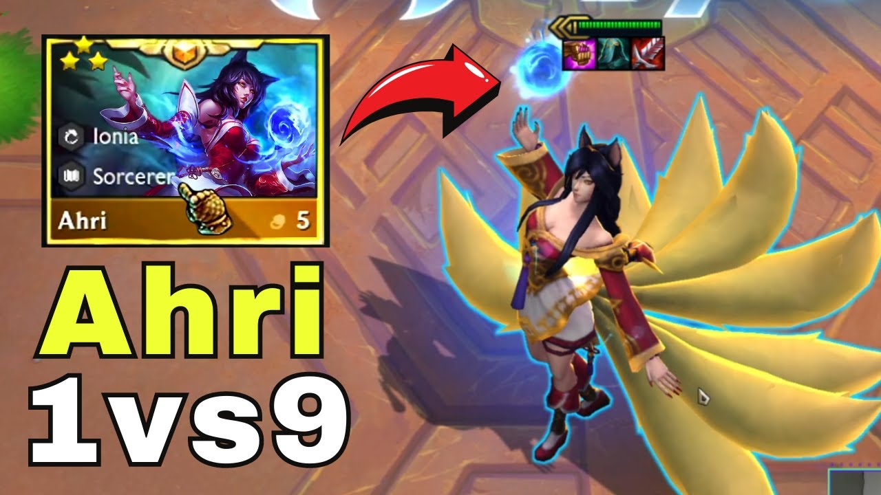 Ahri 1 vs 9 ⭐ ⭐ ⭐ | SET 9 TFT - YouTube