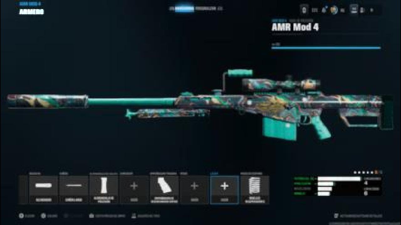 Mejor clase del Sniper AMR MOD 4. Soy un PKTS. Warzone - YouTube