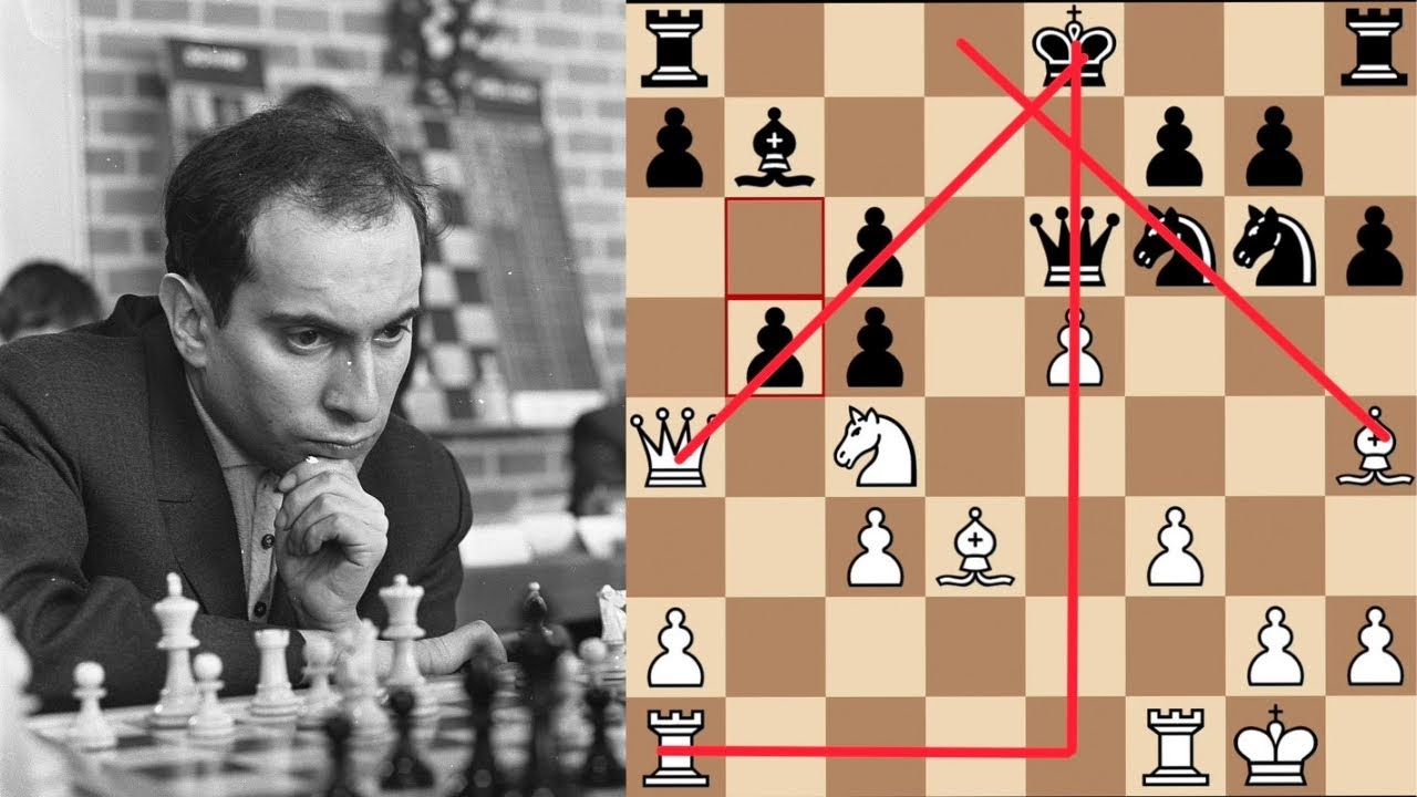 Mikhail Tal vs Hans-Joachim Hecht"Misha Impossible"Varna Olympiad Final ...