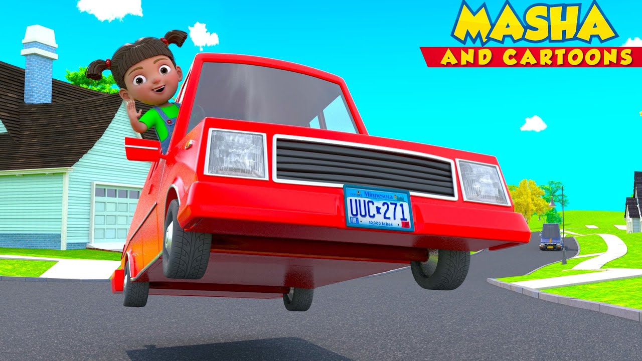 On the Roads - Masha and Cartoons, Official Audio Song for Children ...