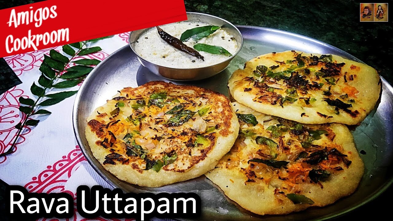 Instant Rawa Uttapam | Quick Breakfast Recipe | Healthy Breakfast - YouTube