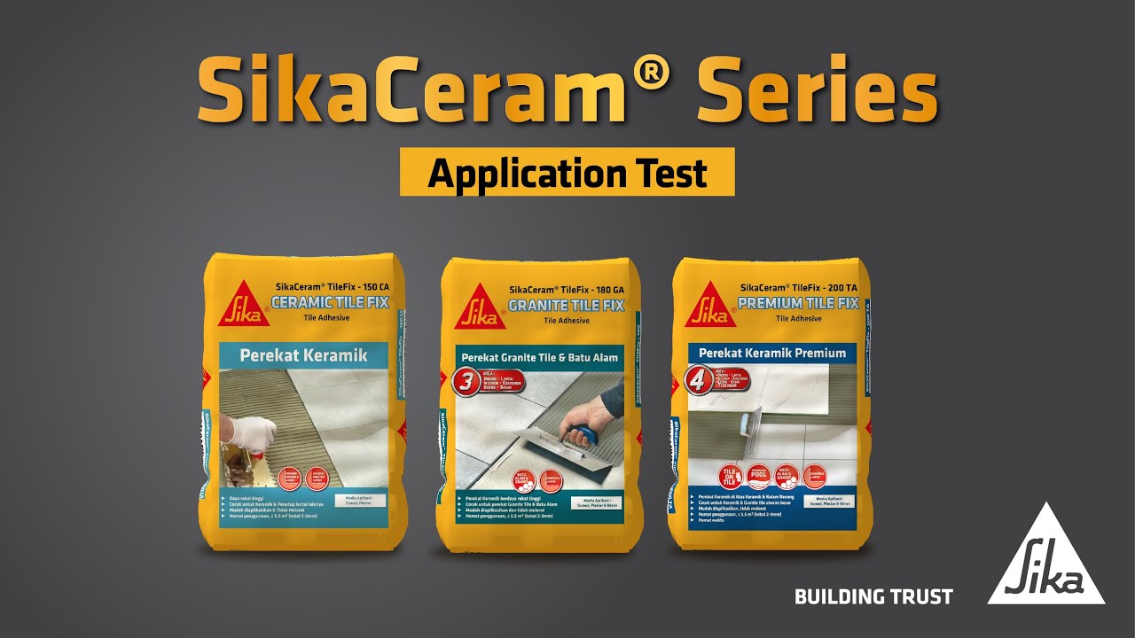 SikaCeram® Series - Application Test - YouTube