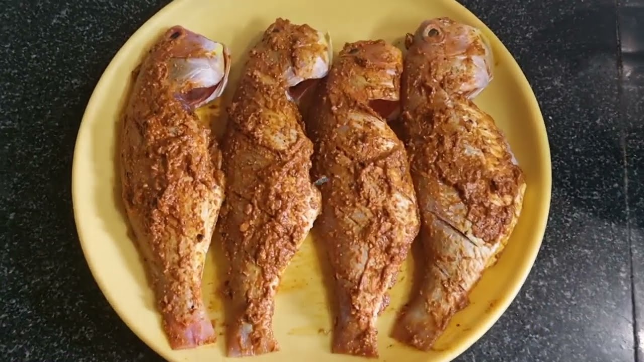 #Red snapper Fry/#சங்கரா/ நகரை மீன் வறுவல் - YouTube