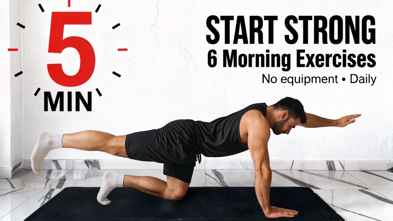 6 Morning Exercises to START EVERY DAY STRONG (Home Workout Routine ...