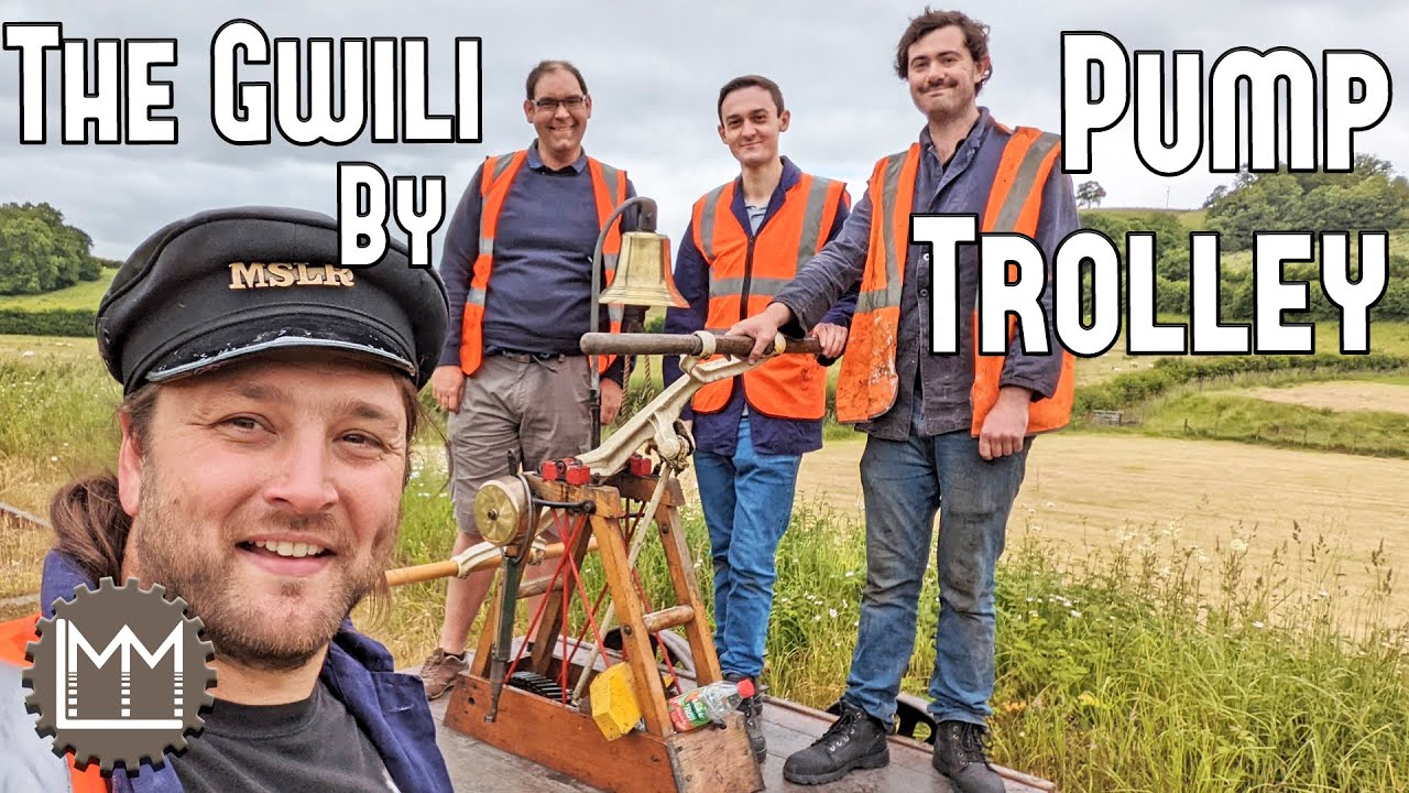 Taking a PUMP TROLLEY for a Journey along the Gwili Railway! - YouTube