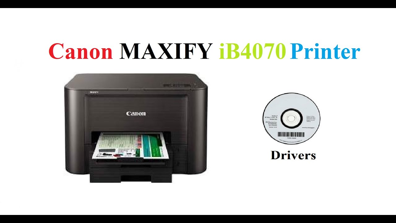 Canon MAXIFY Ib4070 | Driver - YouTube
