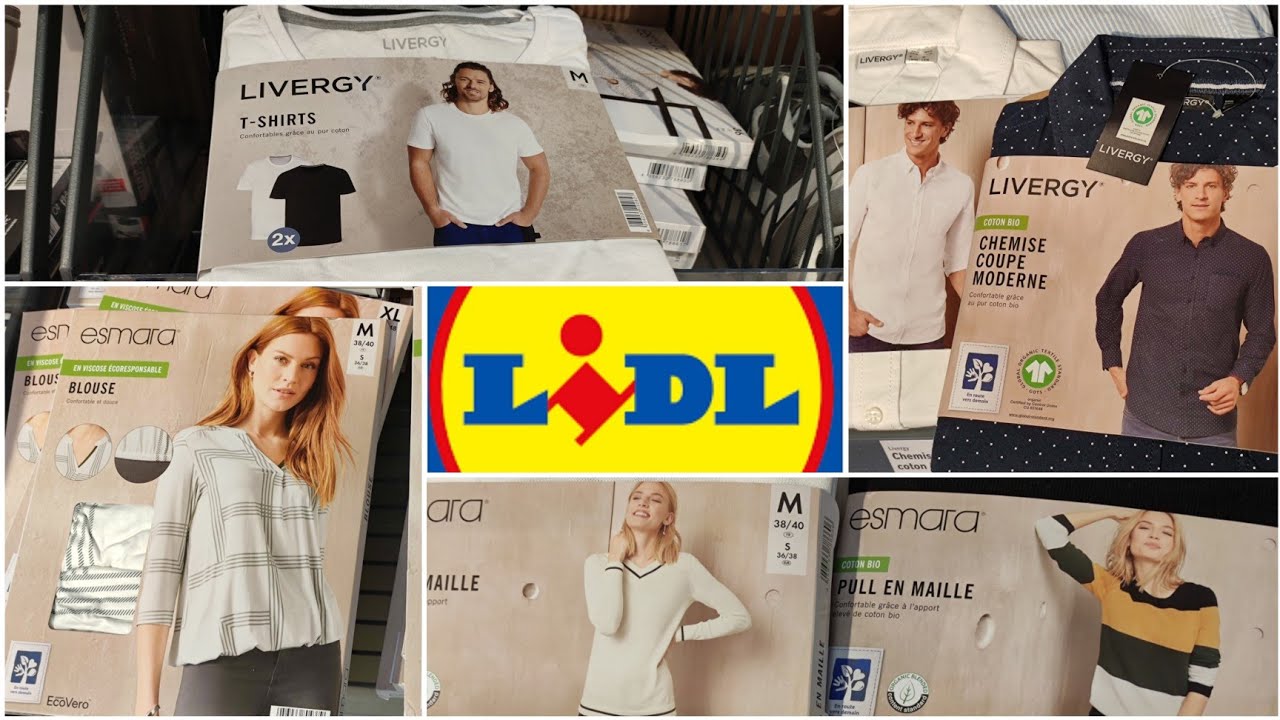 ARRIVAGE LIDL VÊTEMENTS COTTON BIO - YouTube