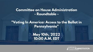 Committee on House Administration Committee Hearings and Meetings Video ...