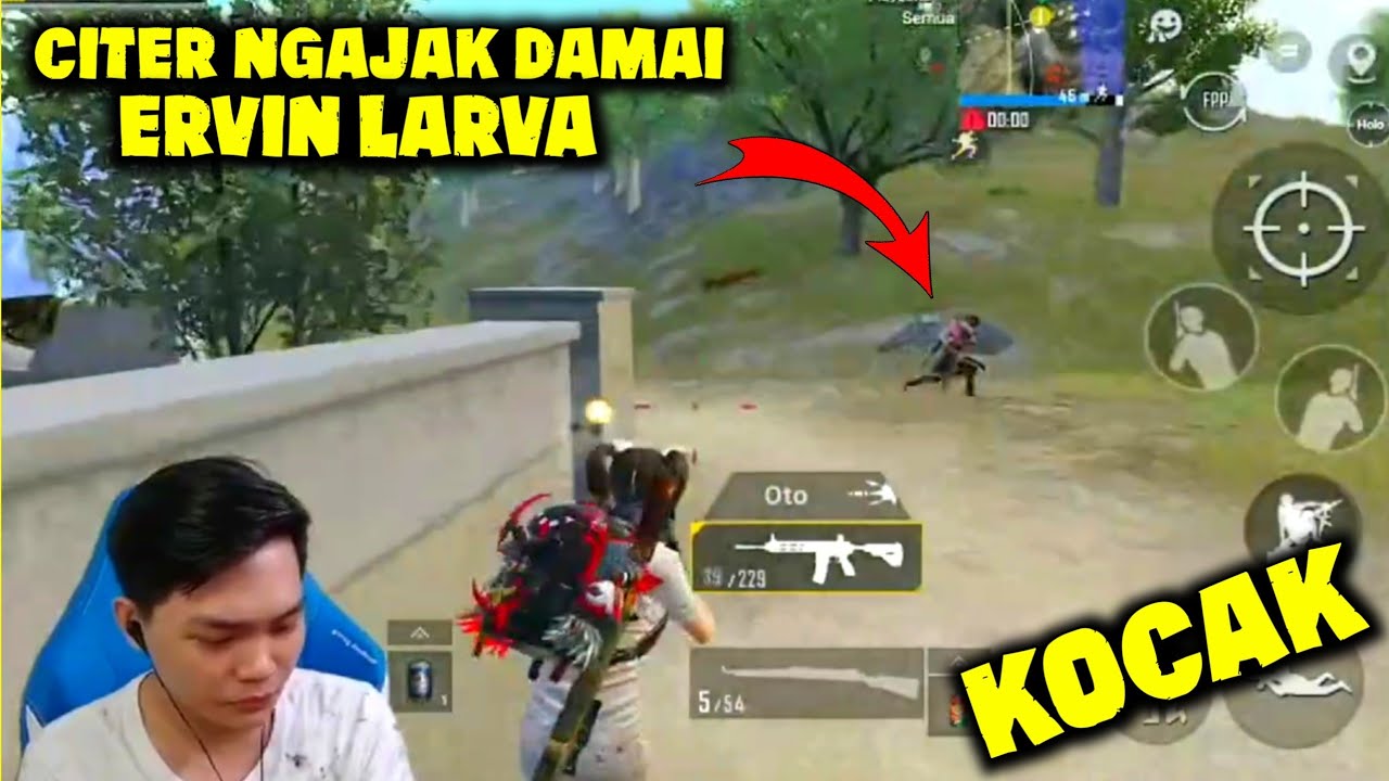 Ervin Larva di ajak damai sama citer - PUBG MOBILE INDONESIA - YouTube