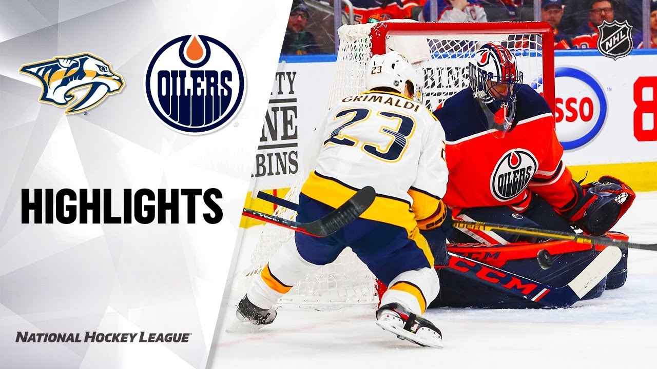 NHL Highlights | Predators @ Oilers 1/14/20 - YouTube