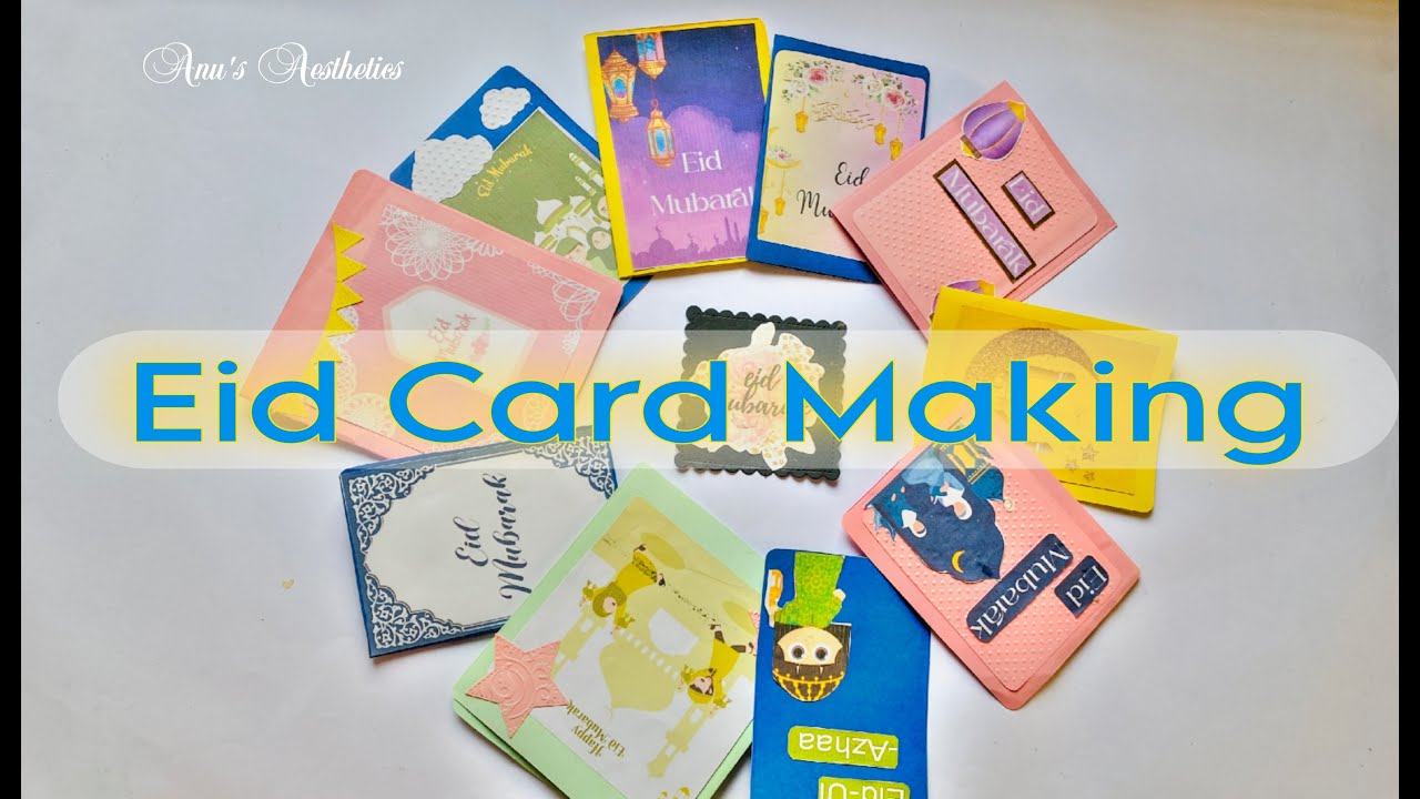 Eid card,eid card making/how to make eid card/EASY EID CARD/eid card ...