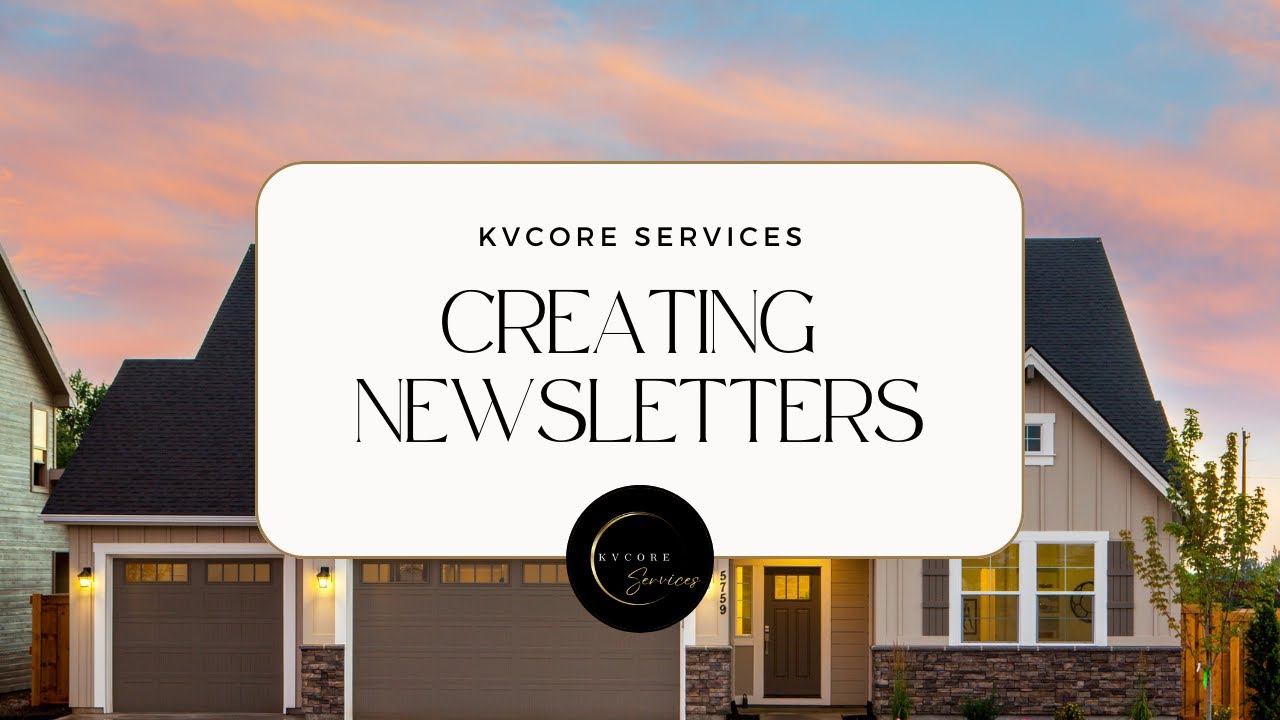 How to create a newsletter in kvCore - YouTube