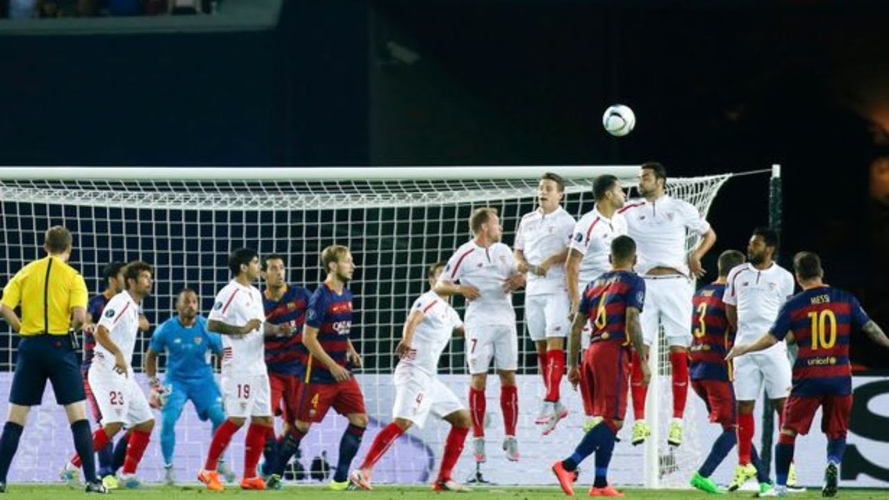 Lionel Messi vs Sevilla. UEFA Super Cup Final (2015). English ...