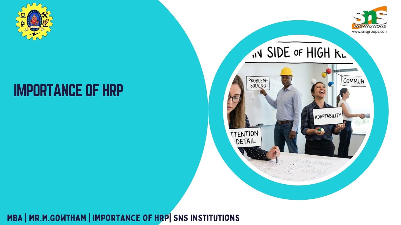 Importance of HRP | Human Resource Planning and Development | SNS ...