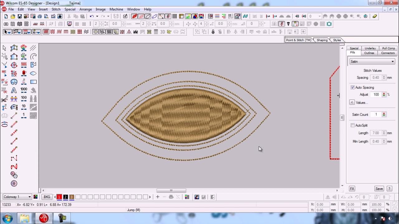Wilcom Tutorials/How To Use Insert Offset Object And Make Offset Objects In Wilcom / Zahid ...