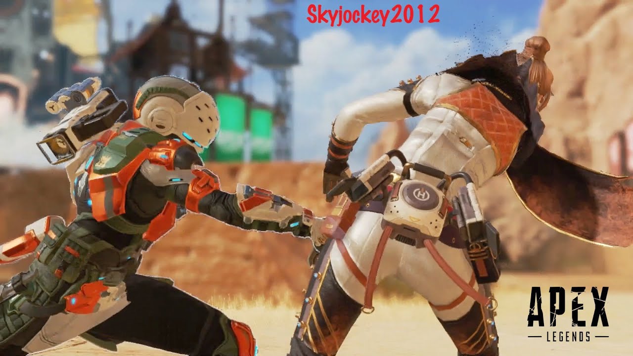 Apex legends all finishers on Wraith (Sun bleached) (request) - YouTube