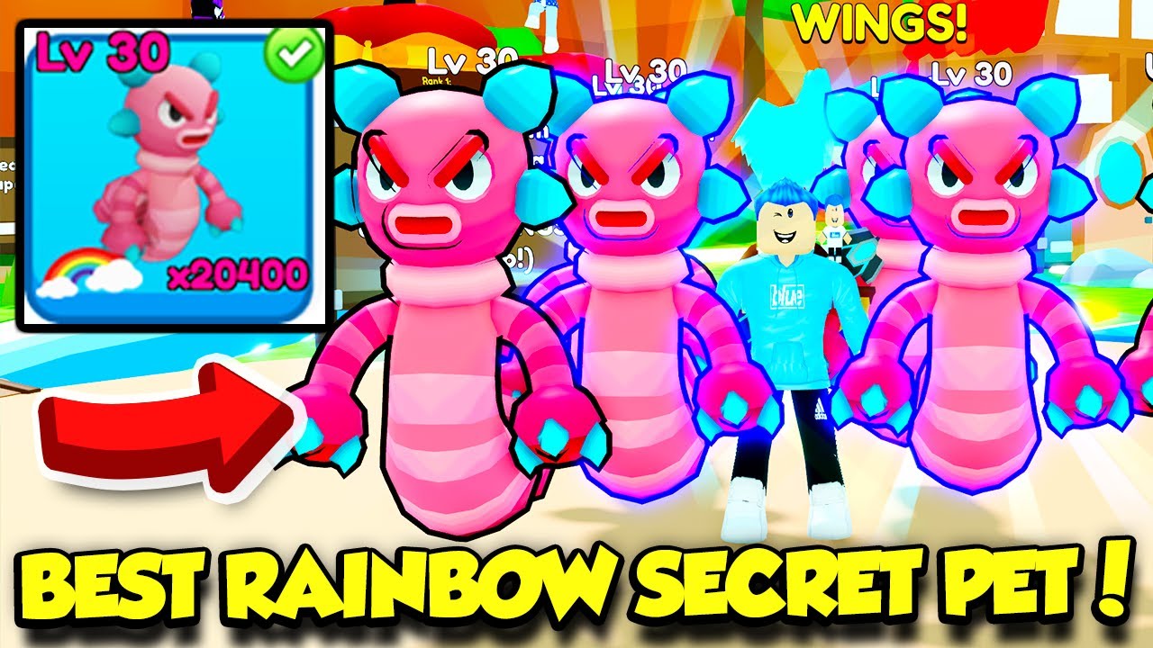 I Got A FULL TEAM Of BEST RAINBOW SECRET PET In Tapper Simulator ...