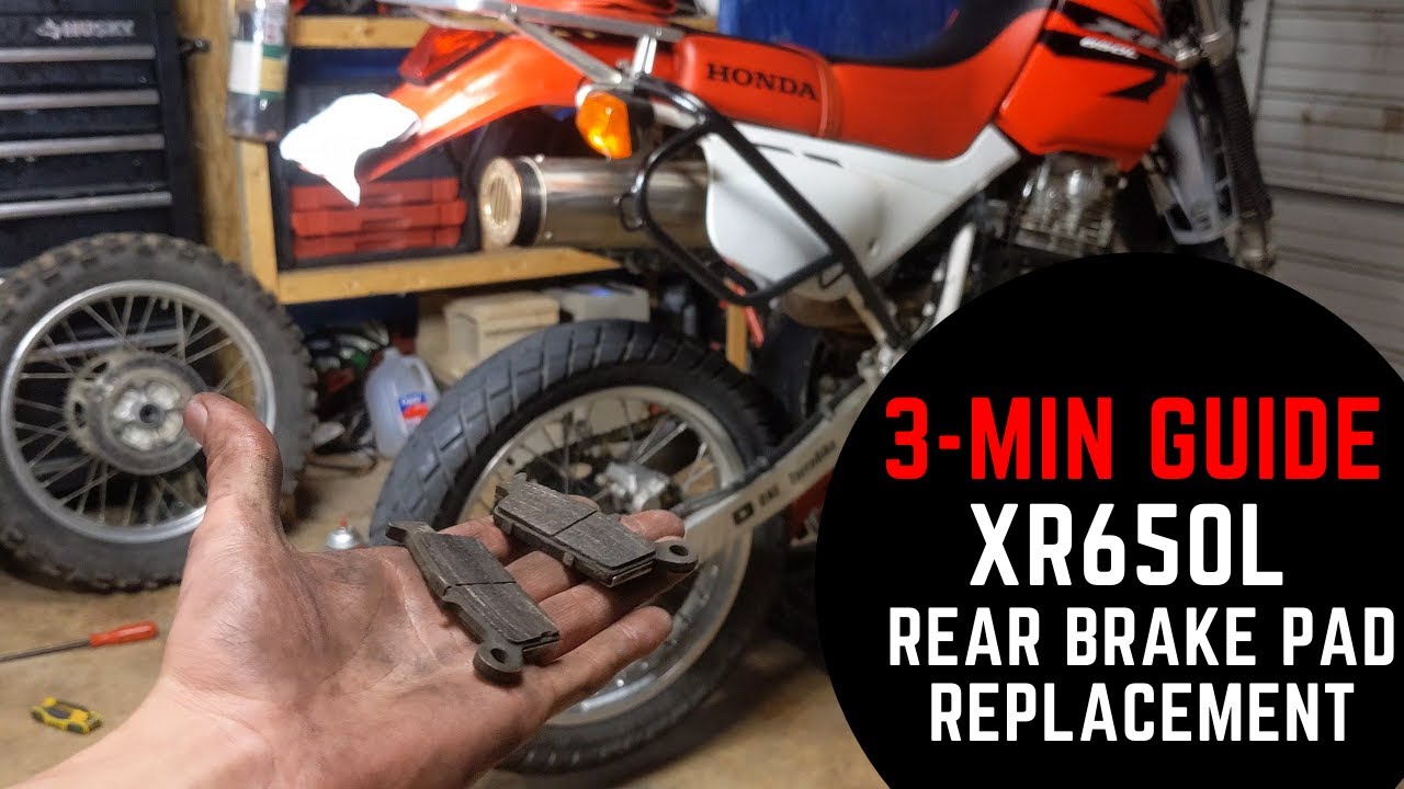 How To: Replace Rear Brake Pads on XR650L [3 Minute + See Description ...