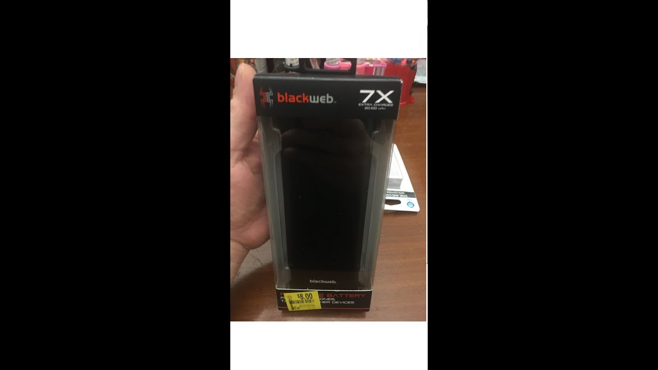 Walmart Clearance unboxing Blackweb portable battery 20,000mah $8 ...